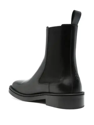 Alexander McQueen Elasticated Side Panel Ankle Boots - Black