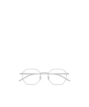 Bottega Veneta Octagonal Eyeglasses - Silver