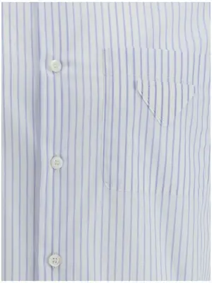 Prada Long-sleeved Striped Shirt - Gray