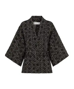 Dior Belted Palto Jacket - Black