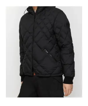 Burberry Check-stitch Doversgreen Puffer Jacket - Black