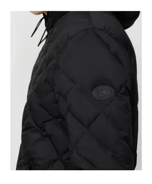Burberry Check-stitch Doversgreen Puffer Jacket - Black