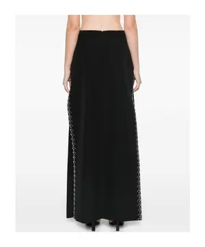 Rabanne Embellished Midi Skirt With Side Slits