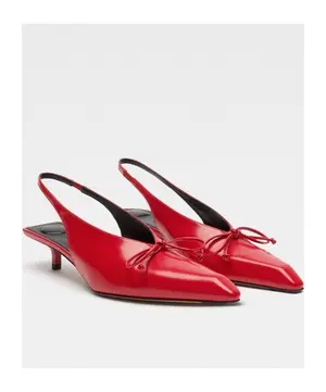 Jacquemus Sling-back Kitten Heels With Bow Detailing