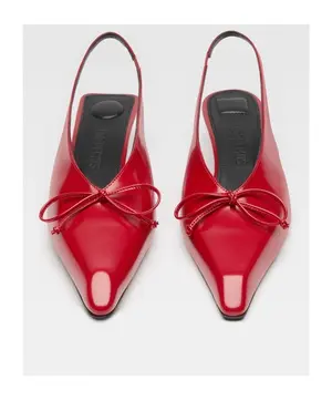 Jacquemus Sling-back Kitten Heels With Bow Detailing