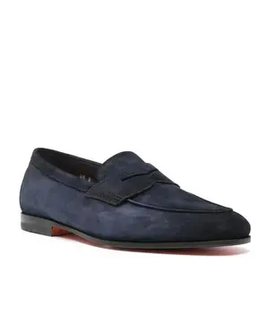 Santoni Carlo Slip-on Loafers - Blue