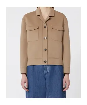 Max Mara Simona" Button-up Jacket - Hazelnut