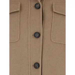 Max Mara Simona" Button-up Jacket - Hazelnut