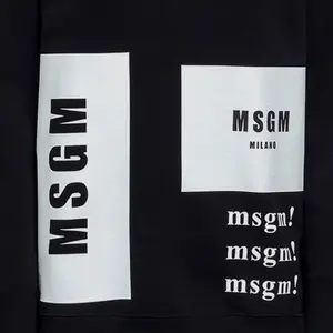 MSGM Printed Logo Crewneck Sweater