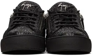 GIUSEPPE ZANOTTI Glitter Embellished Sneakers - Black