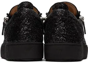 GIUSEPPE ZANOTTI Glitter Embellished Sneakers - Black