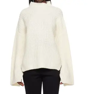 LOULOU STUDIO Ribbed High-neck Sweater