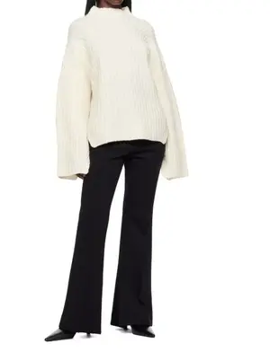 LOULOU STUDIO Ribbed High-neck Sweater