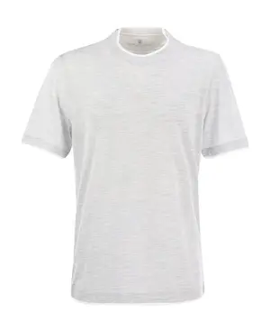 Brunello Cucinelli Layered-effect Crewneck T-shirt - White