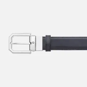 Montblanc Logo Buckle Leather Belt