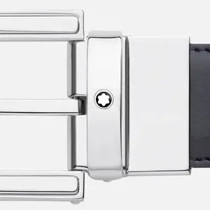 Montblanc Logo Buckle Leather Belt