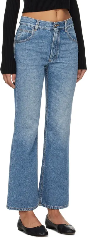 Chloé Cropped Bootcut Jeans