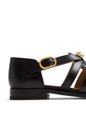 Valentino Garavani Vlogo Signature Embellished Fisherman Sandals