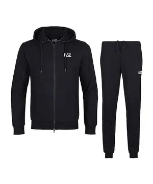 EA7 Zip-up Tracksuit Set - Black