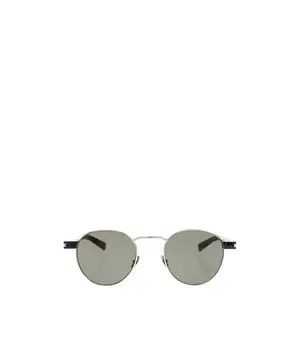 Saint Laurent Round Frame Sunglasses - Silver