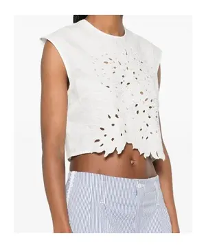 Pinko Embellished Cutout Sleeveless Top