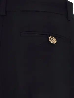 Versace Medusa Plaque Pleated Trousers