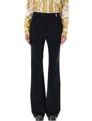 Versace Medusa Plaque Pleated Trousers