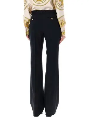 Versace Medusa Plaque Pleated Trousers