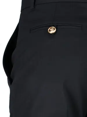 Versace Medusa Plaque Pleated Trousers