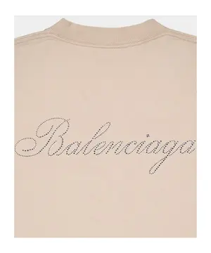 Balenciaga Logo Embellished Oversized T-shirt