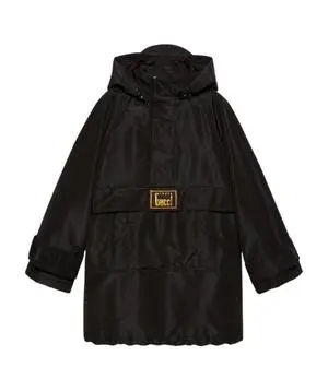 Gucci Glitter-logo Hooded Jacket