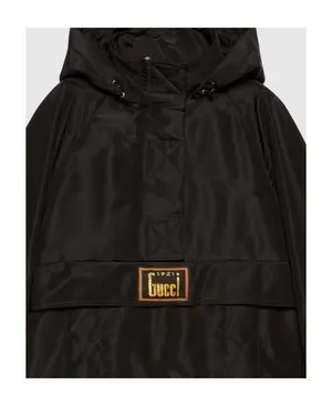 Gucci Glitter-logo Hooded Jacket