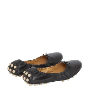 TOD'S Gommino Ballerina Flat With Bow Detailing