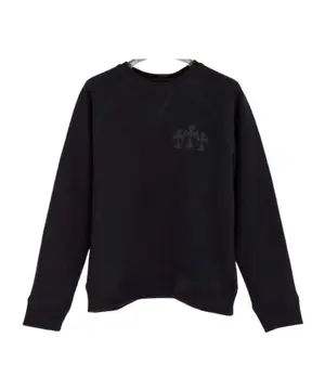 Chrome Hearts Logo Patch Leather Sweatshirt