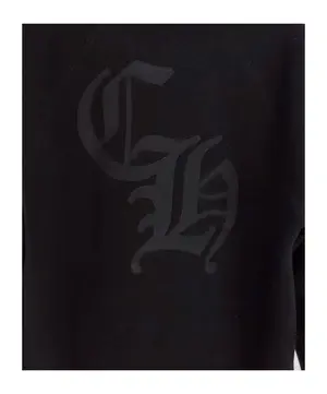 Chrome Hearts Logo Patch Leather Sweatshirt