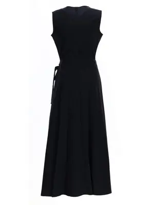 Aspesi Mid-length Wrap Dress - Black