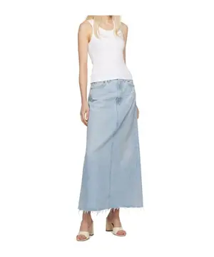 AGOLDE Maxi Denim Skirt - Practice