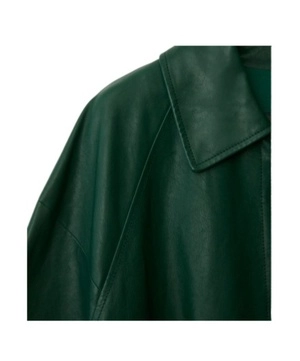 Burberry Long-sleeved Leather Coat