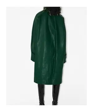 Burberry Long-sleeved Leather Coat