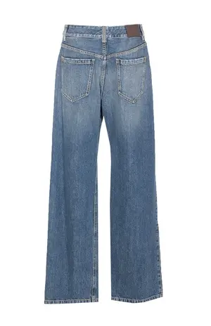 Brunello Cucinelli Logo Patch Boyfriend Jeans