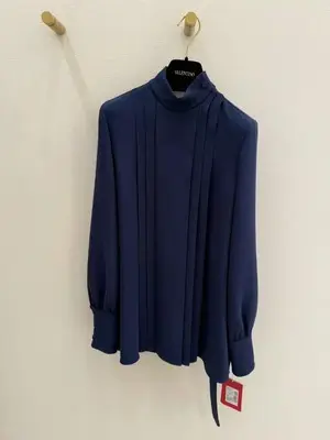 Valentino Garavani Pleated Belted Top