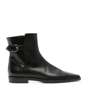TOTEME Belted Square Toe Boots