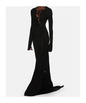 Attico Lace-up Maxi Dress