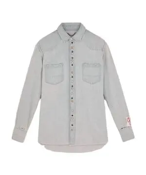 GOLDEN GOOSE Logo Patch Buttoned Shirt