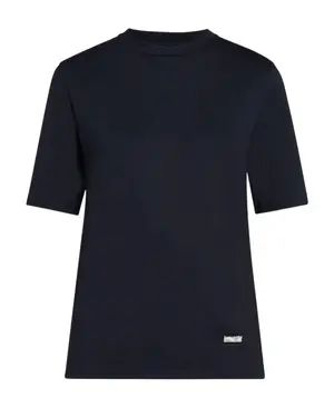 JIL SANDER Logo Plaque Cotton T-shirt