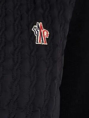 Moncler Quilted Zip-up Sweater