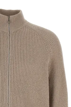 Brunello Cucinelli Malfilé English Rib Cardigan