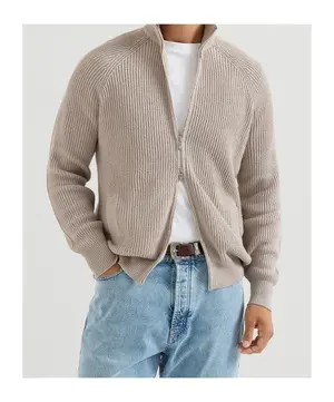 Brunello Cucinelli Malfilé English Rib Cardigan