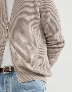 Brunello Cucinelli Malfilé English Rib Cardigan