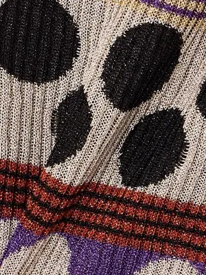 Valentino Garavani Ribbed-knit Wrap Cardigan With Metallic Thread And Tie Detail